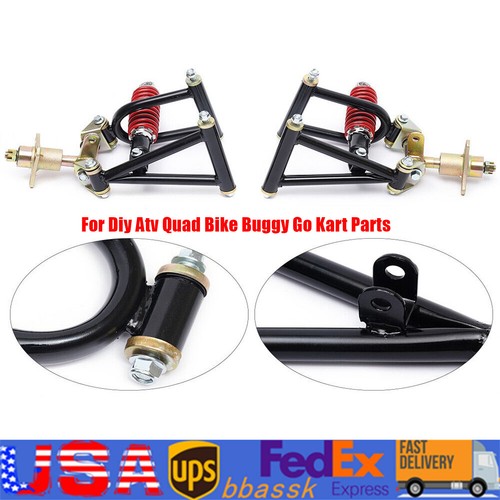 Go Kart Upper & Lower Suspension Shock Swing Arm Kit For ATV Quad Bike ...