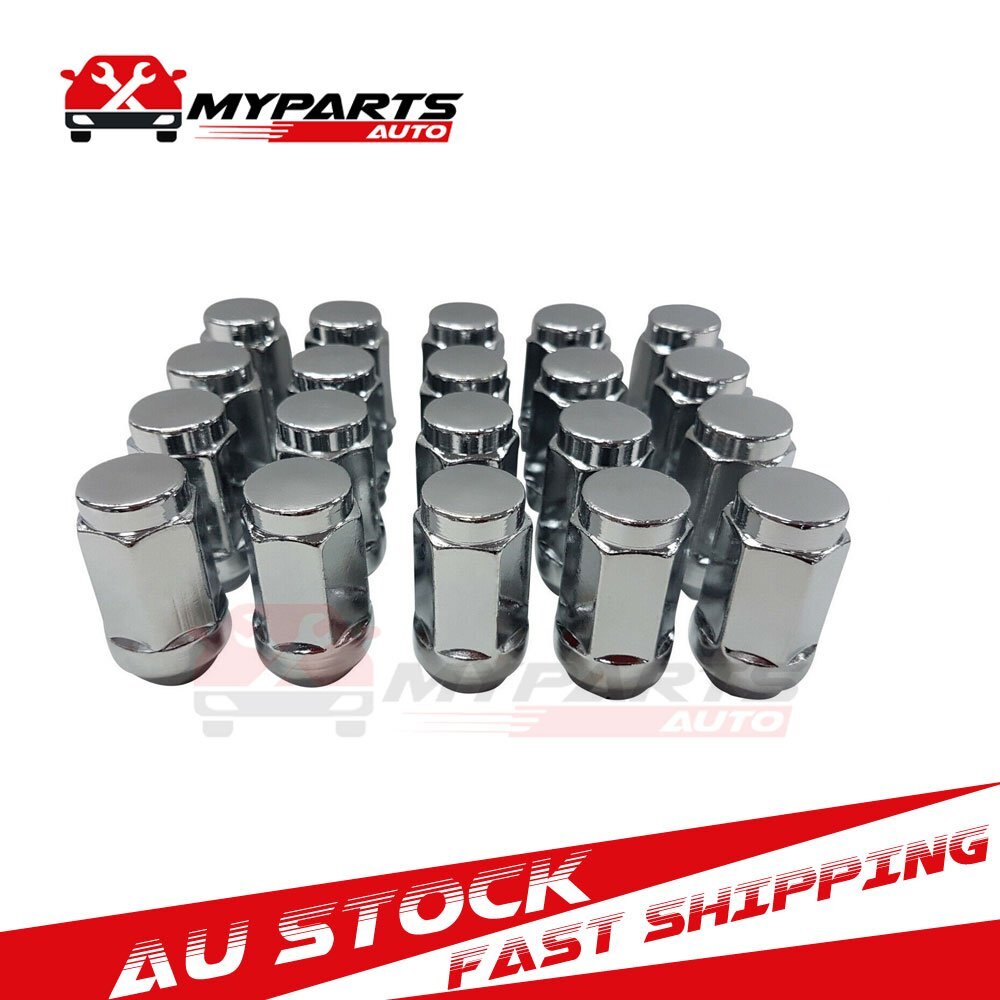 20PCS 14X1.5mm Chrome Wheel Nuts fit for Holden Commodore VE VF 19 mm ...