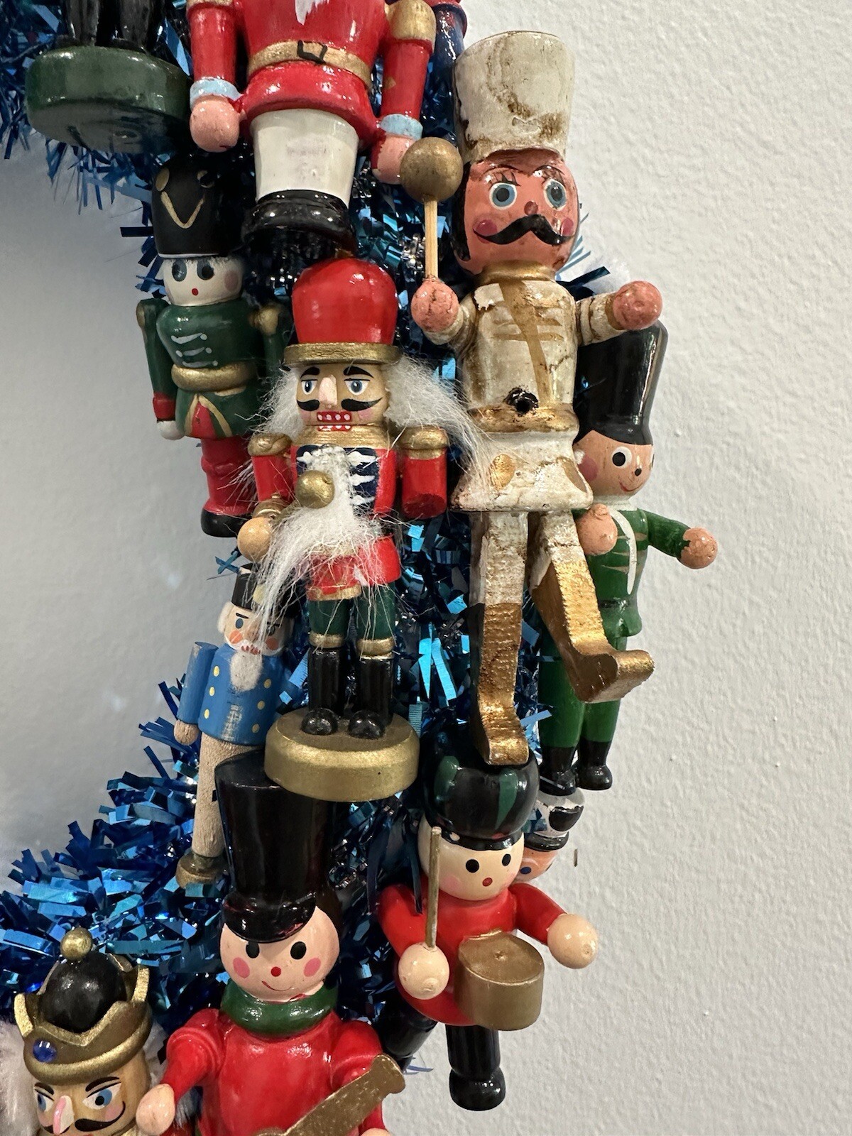 13” Handmade Christmas Ornament Wreath Vintage-Kitsch-Nutcracker ...