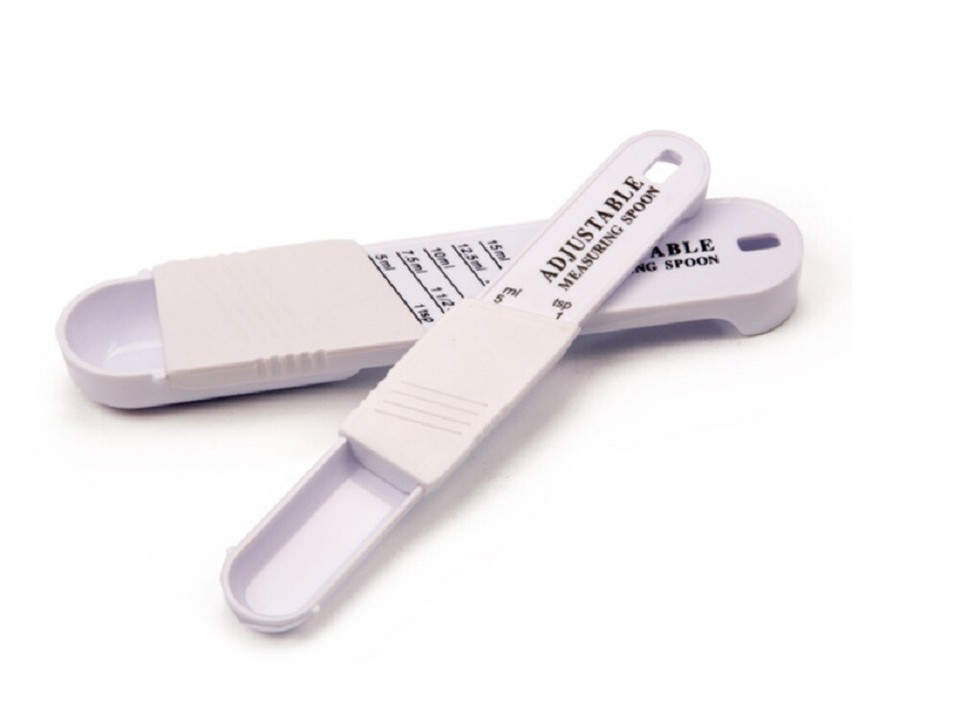 2-Pack Adjustable Measuring Spoon Set– Teaspoon & Tablespoon Kitchen ...