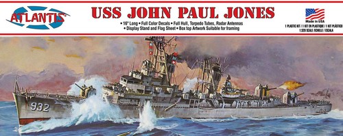 Atlantis Models USS John Paul Jones 1/320 Scale Model Kit 16" Long New ...