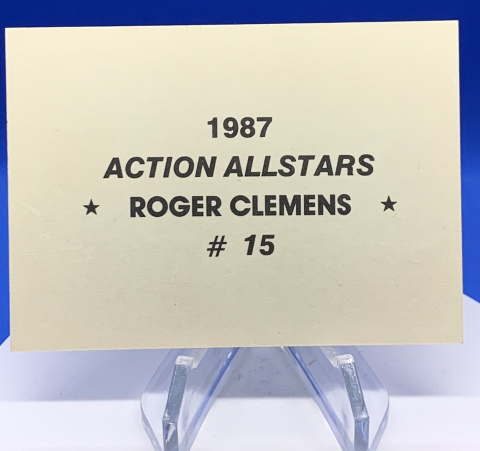 1987 Action Allstars Roger Clemens#15 | eBay