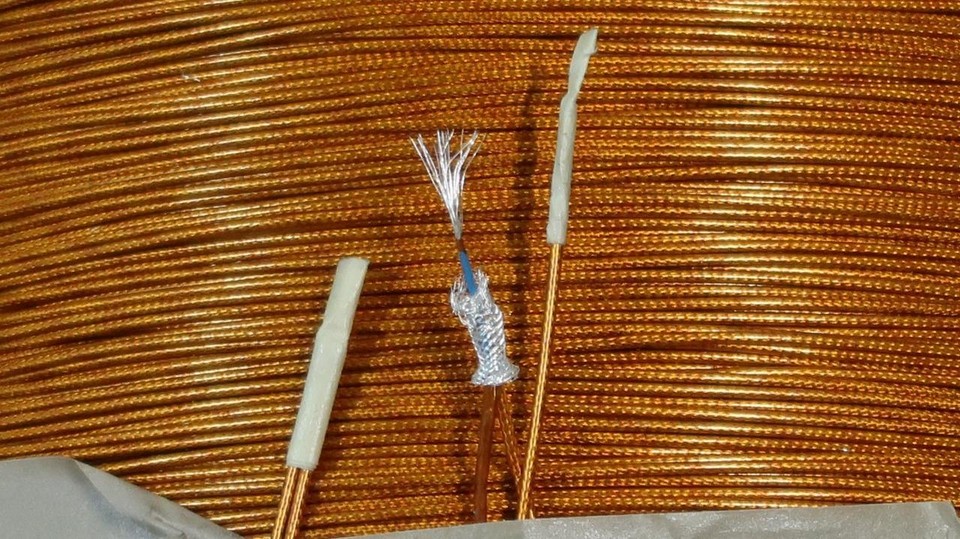 7,927 FT Spool 24AWG Stranded Shielded Silver Plated Copper Kapton Wire ...