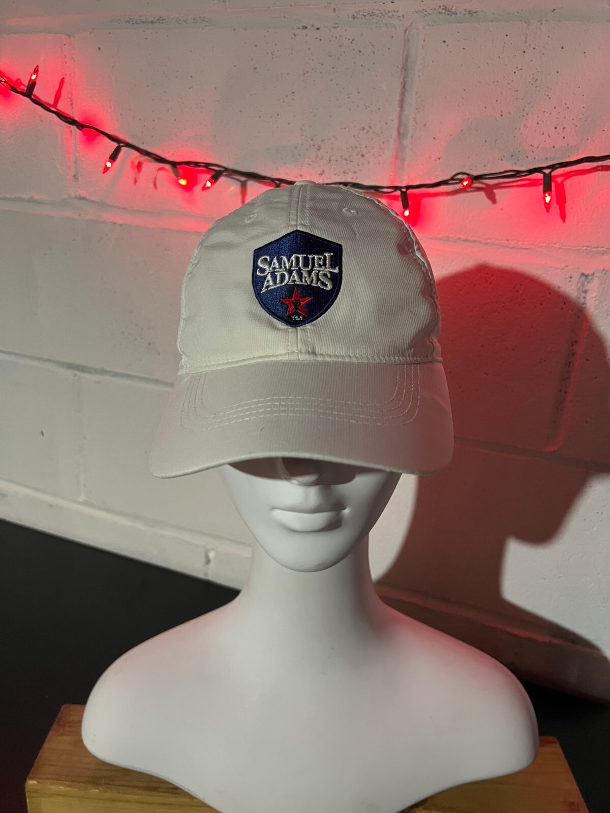 Nike Sam Adams Adjustable Strap White Golf Hat - Gem