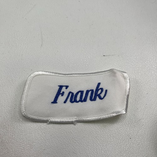 As-Is Rough Condition FRANK Name Patch (Workwear, Uniform ID) K043 | eBay