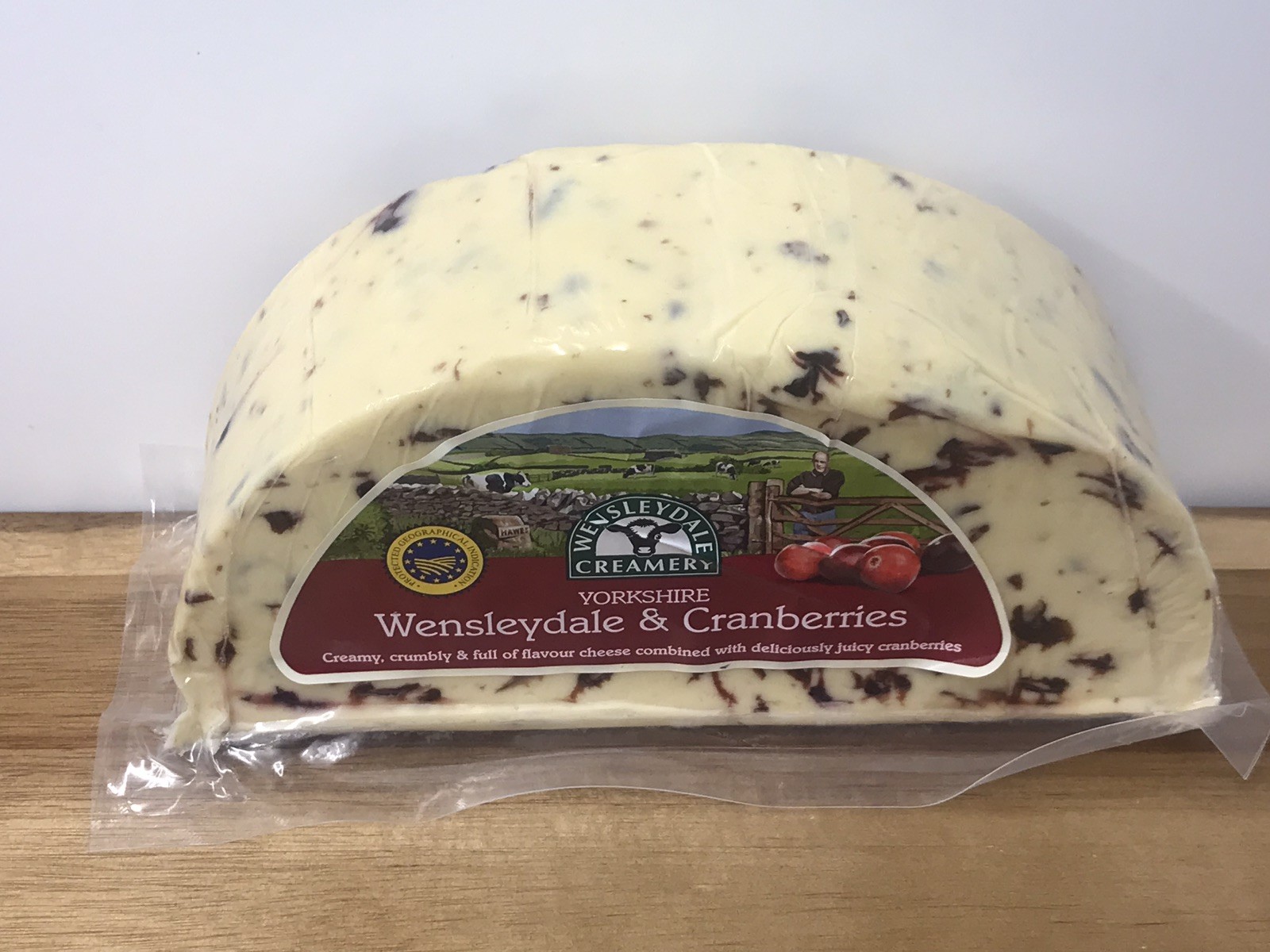 Wensleydale & Cranberries Cheese 1.25kg From The Wensleydale Creamery ...