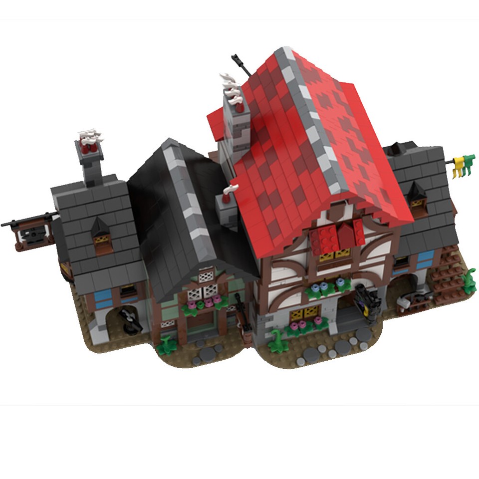 Medieval Alley with Inn, Blacksmith's Shop and Tailor's House 2421 ...