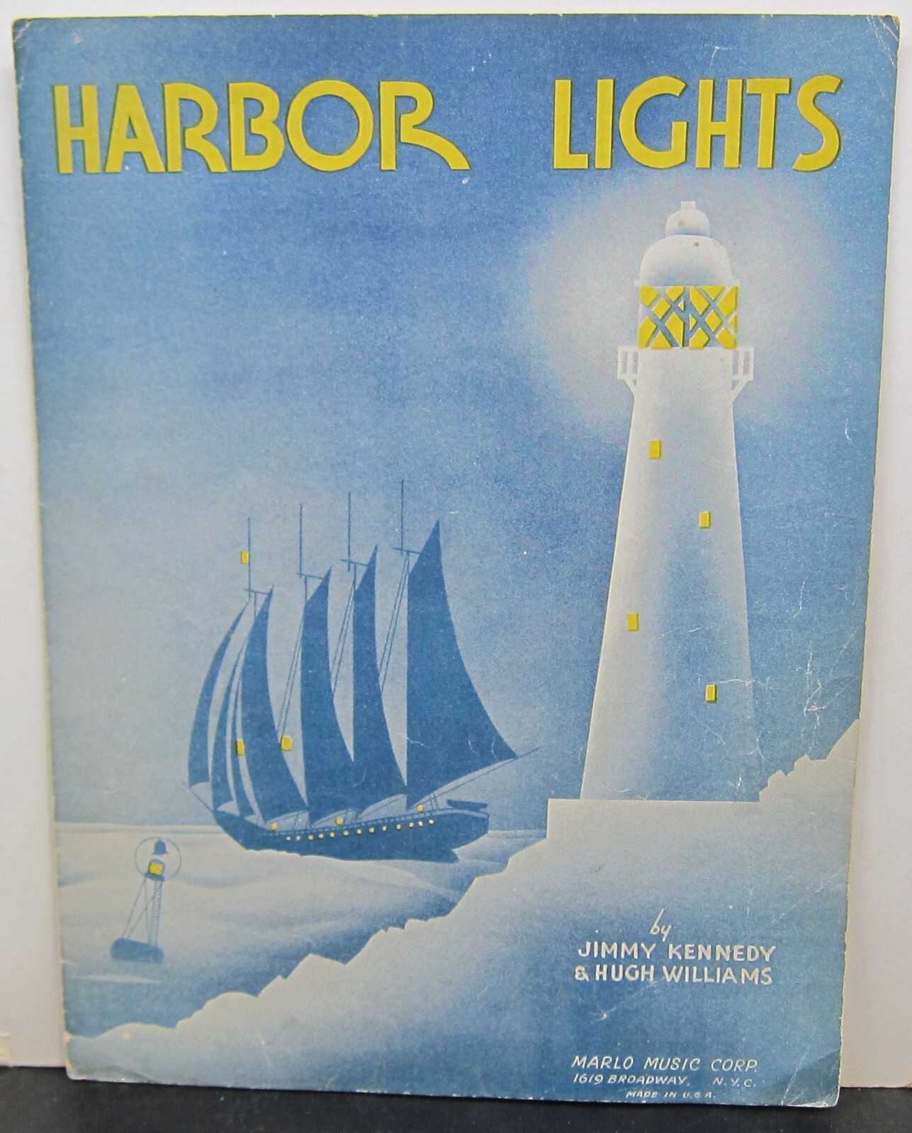 Harbor Lights - Jimmy Kennedy & Hugh Williams - Sheet Music 1937 (Marlo ...