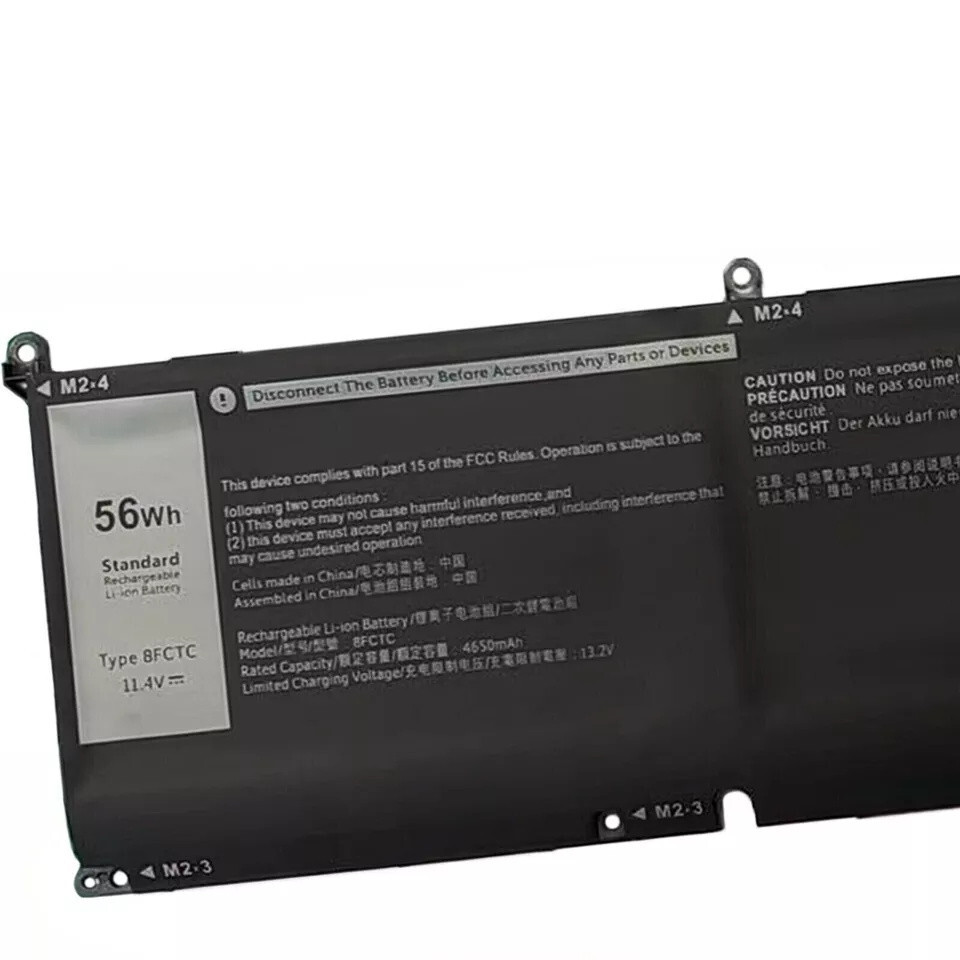New 56Wh 8FCTC Battery for XPS 15 9500 P8P1P DVG8M 69KF2 Series Laptop ...