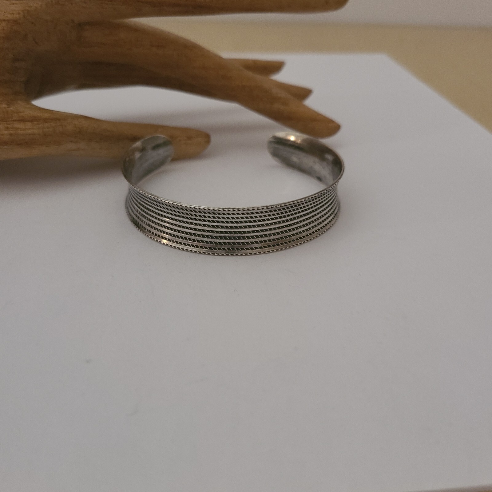 VINTAGE STERLING SILVER ARABIC HALLMARKS UNIQUE CUFF … - Gem