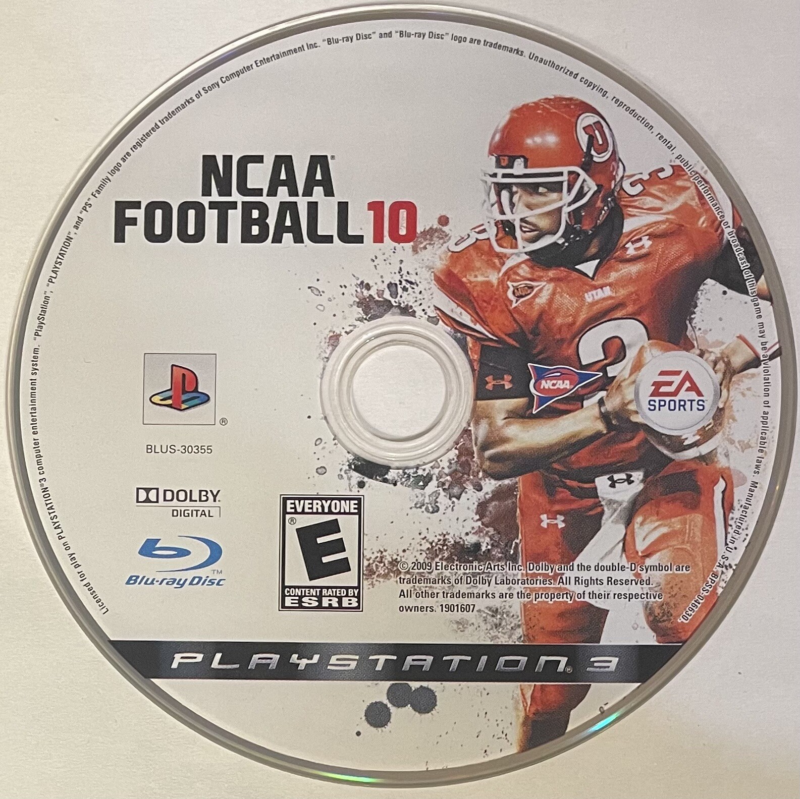 NCAA Football 10 (Sony PlayStation 3, 2009, PS3) DISC ONLY | NO ...