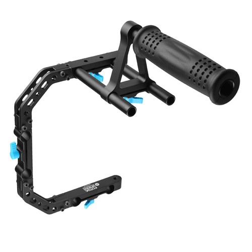 FOTGA DP3000 M2 C-Shape Support Bracket Cage +Top Handle Grip for 15mm ...