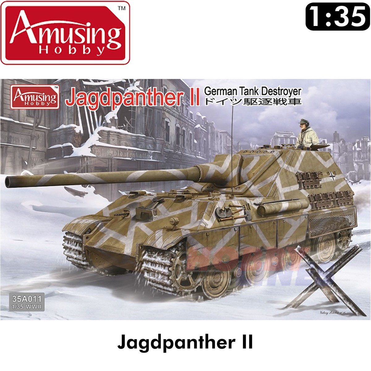 Jagdpanther Ii 1/100 Sd.Kfz.173 Jagdpanther # Zvezda 6183 Modelbouw