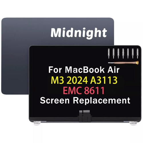 New LCD for Macbook Air Retina 13.6" M3 2024 A3113 LCD Screen Display ...