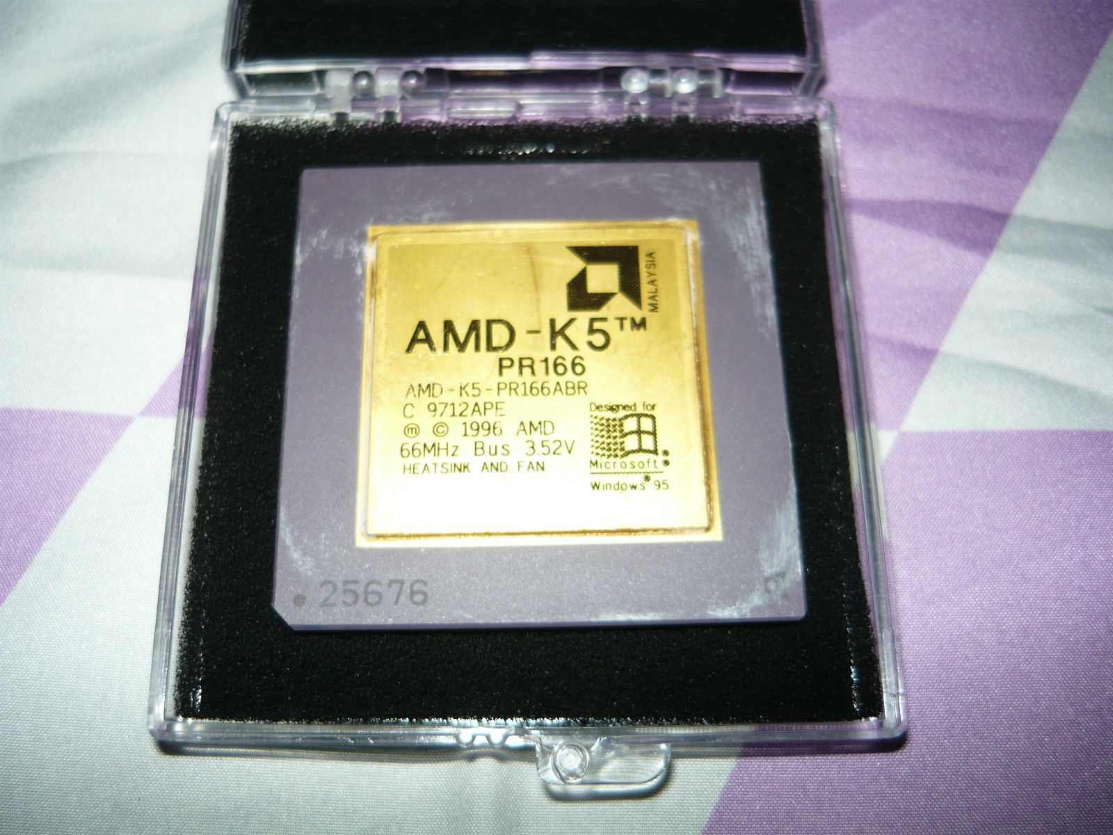 Vintage Rare AMD K5 PR166ABR Socket 7 CPU 166MHz Used Tested | eBay