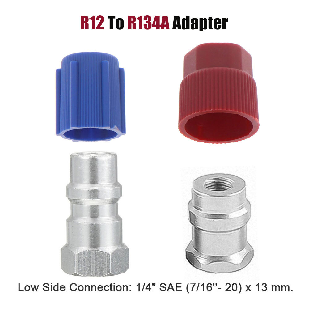 2pcs High Low Side Convert R12 To R134a Adapter A/C Aircon Quick ...