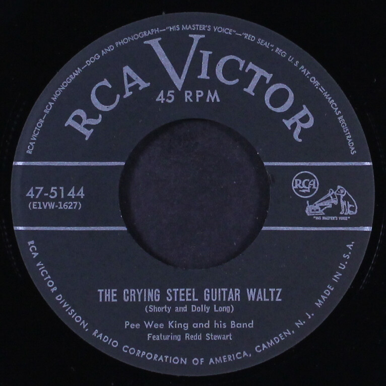 PEE WEE KING: railroad boogie / the crying steel guitar waltz RCA 7 ...