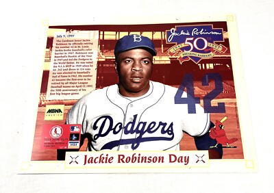Vintage Jackie Robinson Day at St. Louis Cardinal Game July 5, 1997 | eBay