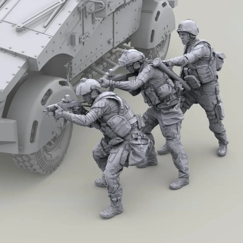 1/35 Resin Figures Kit 3 Modern Soldiers Special Forces Unpainted | eBay