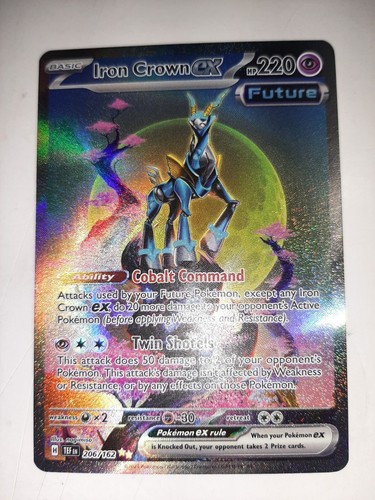 Pokémon TCG Iron Crown ex 206/162 Special Illustration Rare Temporal ...