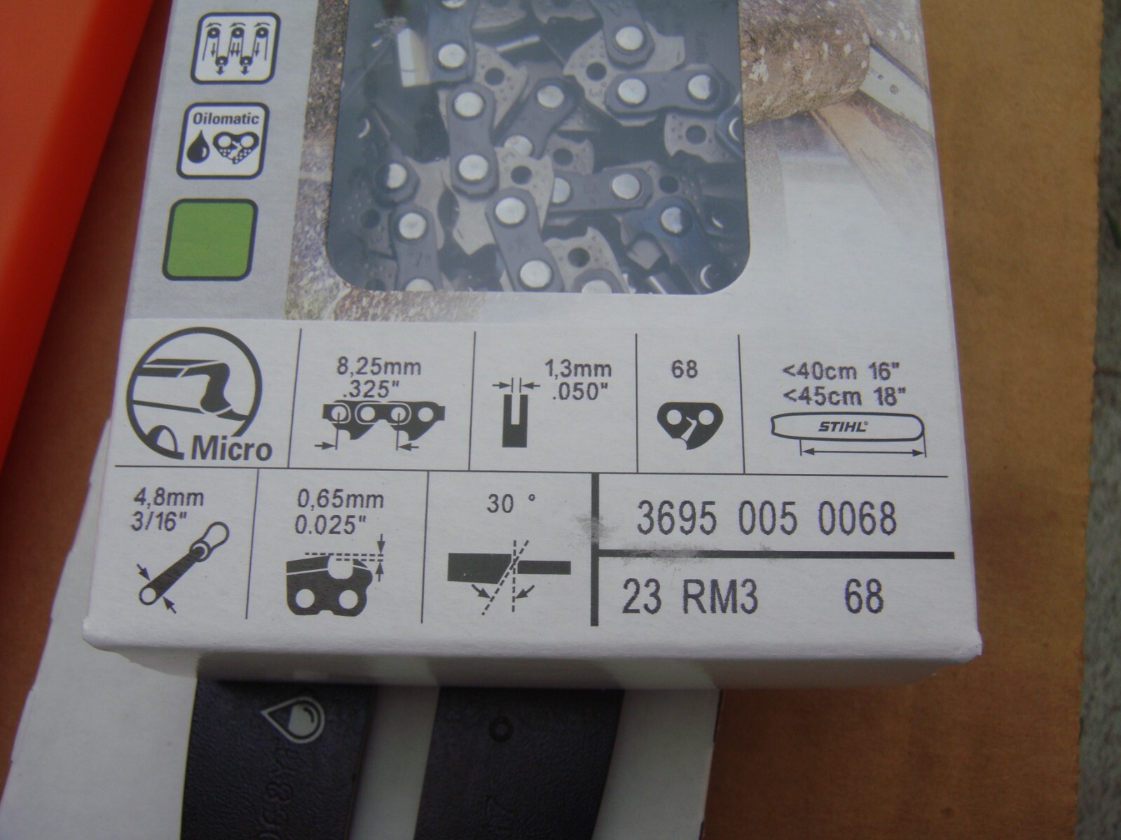 STIHL MS200 MS230 MS241 MS250 MS251 CHAINSAW 18" LIGHT BAR & CHAIN ...