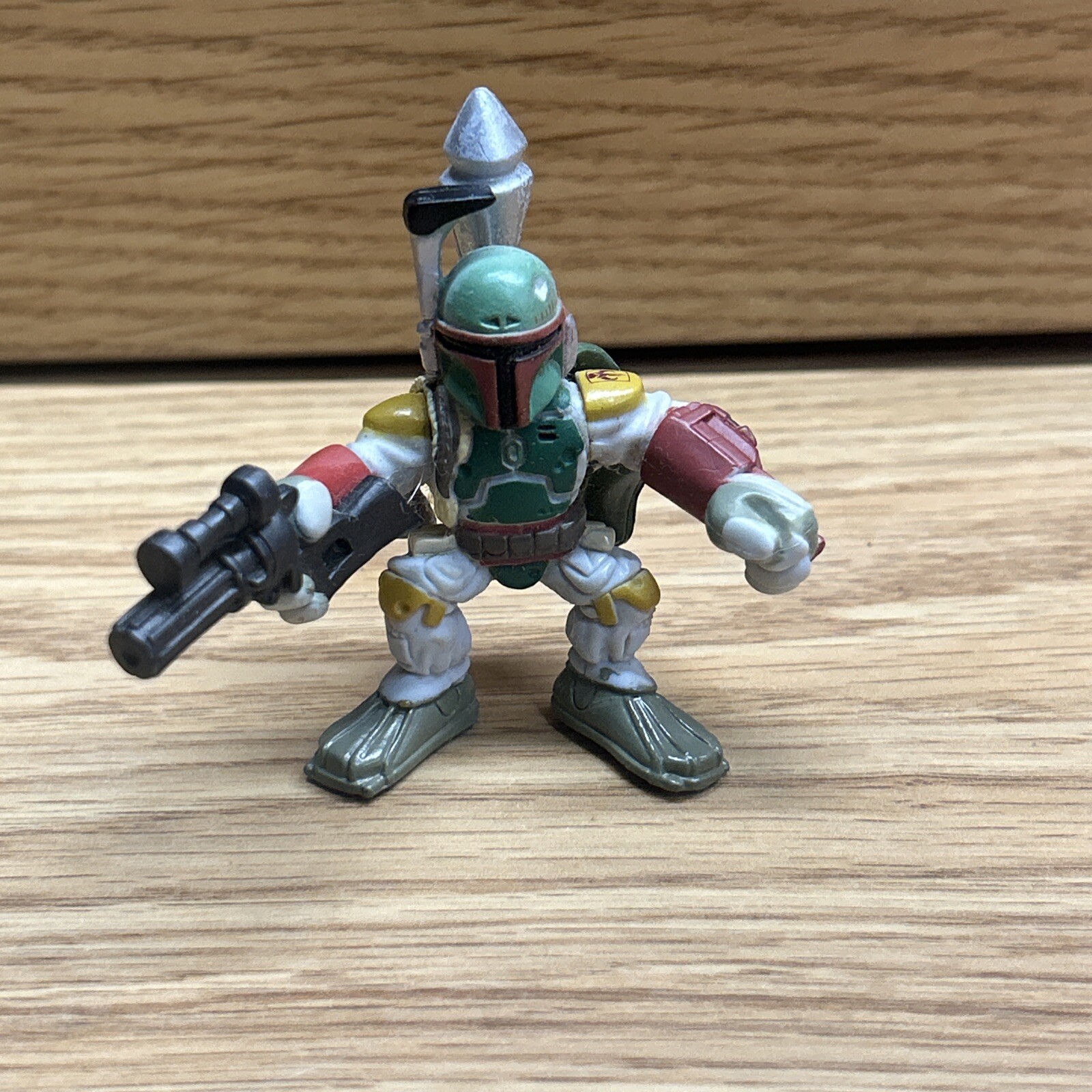 Hasbro Star Wars Galactic Heroes BOBA FETT figure w/silver Mandalorian ...