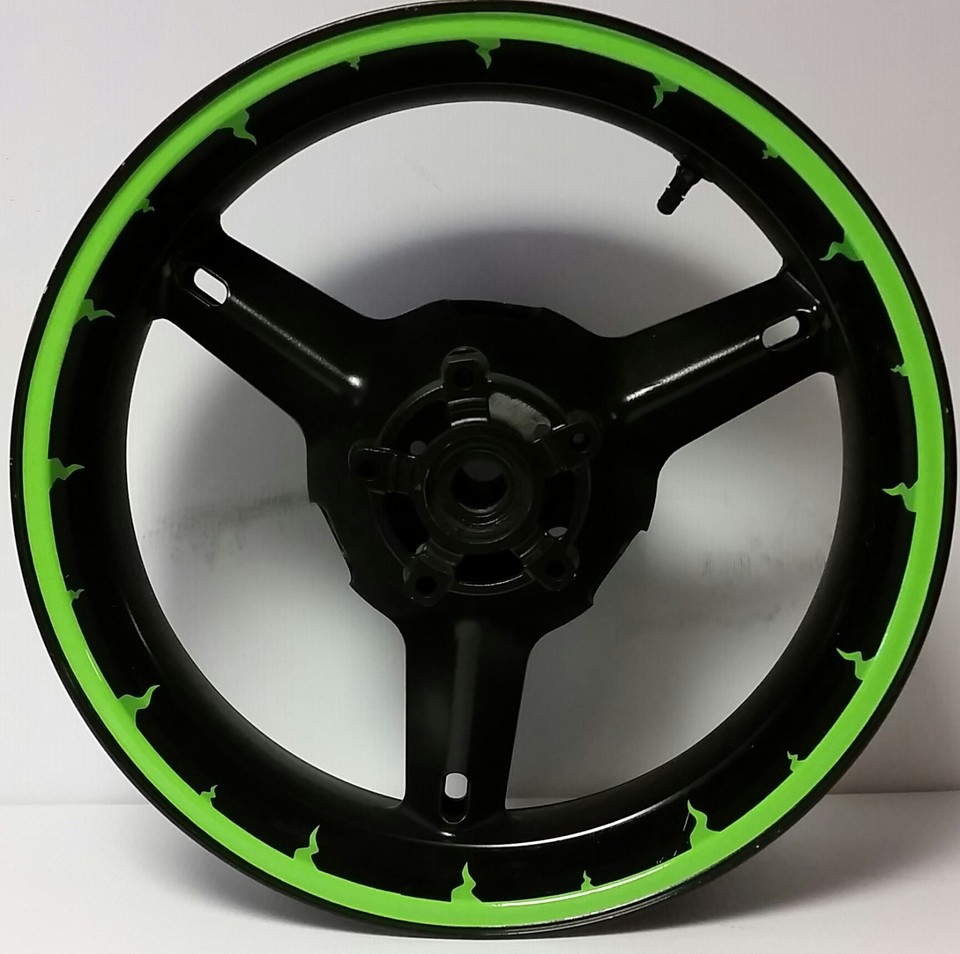 CUSTOM RIM STRIPES WHEEL DECALS STICKERS TAPE KAWASAKI NINJA ZX ZX12R ...