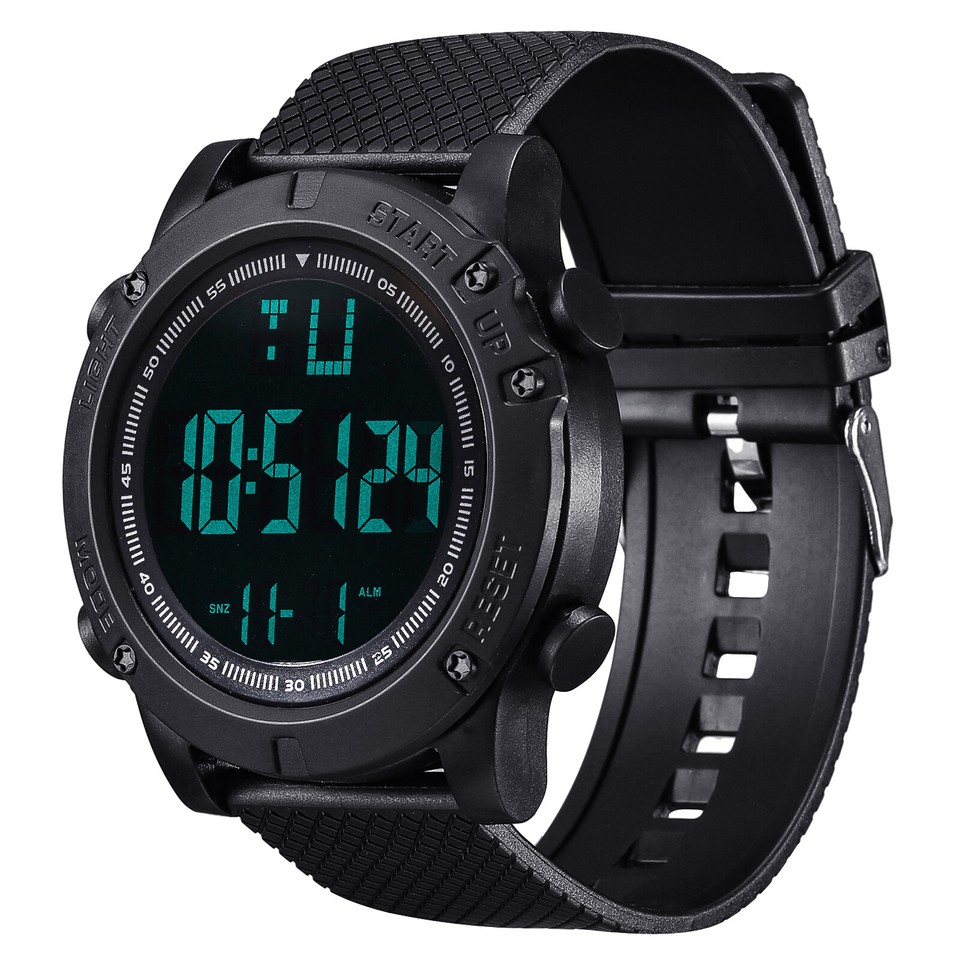 Lot Mens Watches Military Sports LED Large Face Digital Wristwatch ...