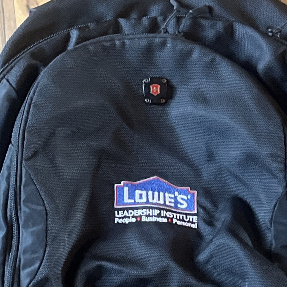 Victorinox 16” Laptop Backpack Black Gray Lowe’s Corp Logo Very Nice 🎒 ...