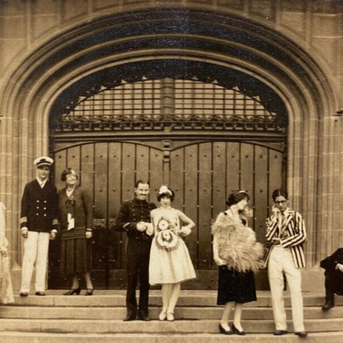 1927 Girls Glee Club Play Actor Rehearsal Photo Los Angeles High School ...