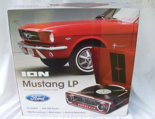 ION Mustang LP 4-in-1 Turntable Entertainment System - Red for sale ...