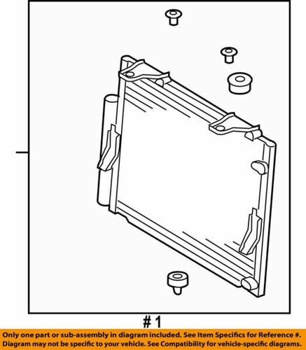 88460-0C100 Toyota Condenser assy, cooler 884600C100, New Genuine OEM ...