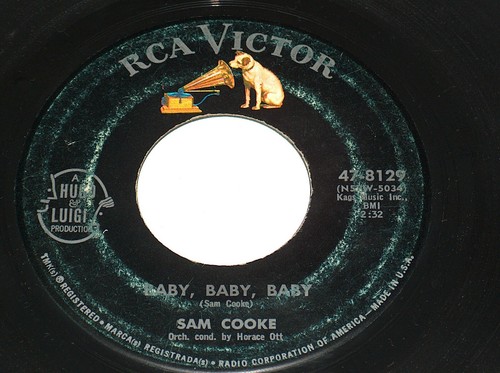 45 RPM Sam Cooke Baby, baby, baby, Send Me Some Lovin' RCA Victor Vinyl ...