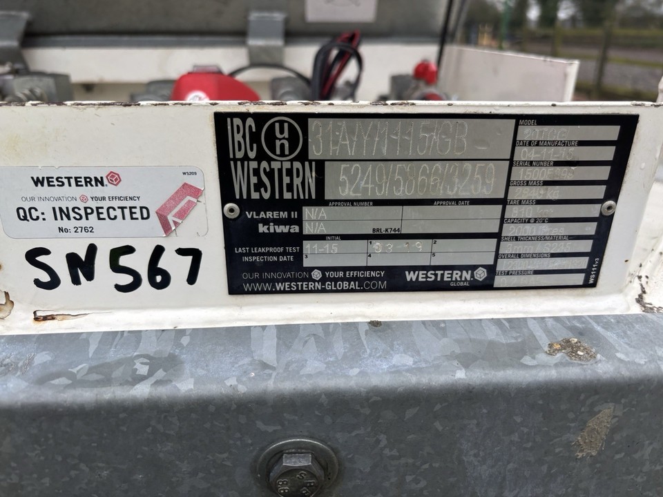Western 2000 Litre Fuel Tank With 12v Electric Pump Sn567 | eBay UK