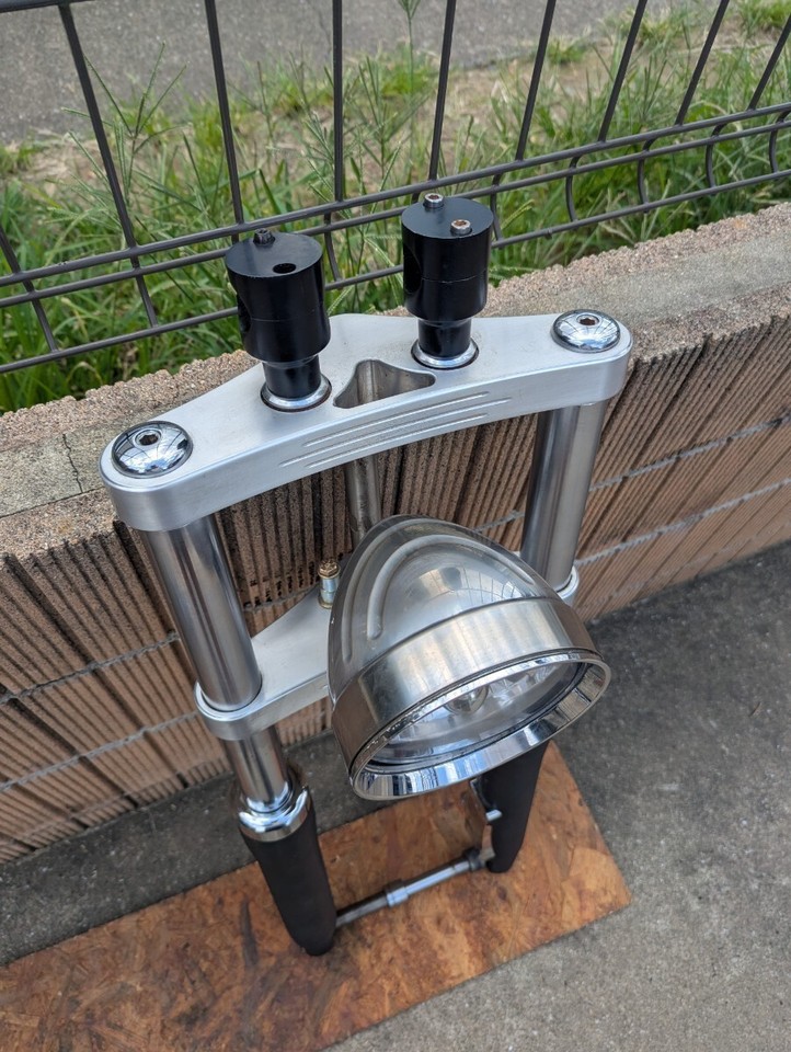 From Shovel Front Fork Suspension With Headlight Search Chopper Bobber ...