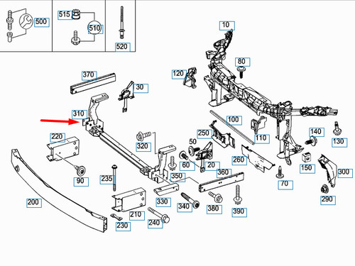NEW MERCEDES-BENZ B-CLASS W246 FRONT REINFORCEMENT BAR A2466200019 OEM ...