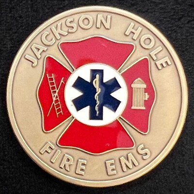 Jackson Hole Fire EMS Wyoming V2 Challenge Coin | eBay
