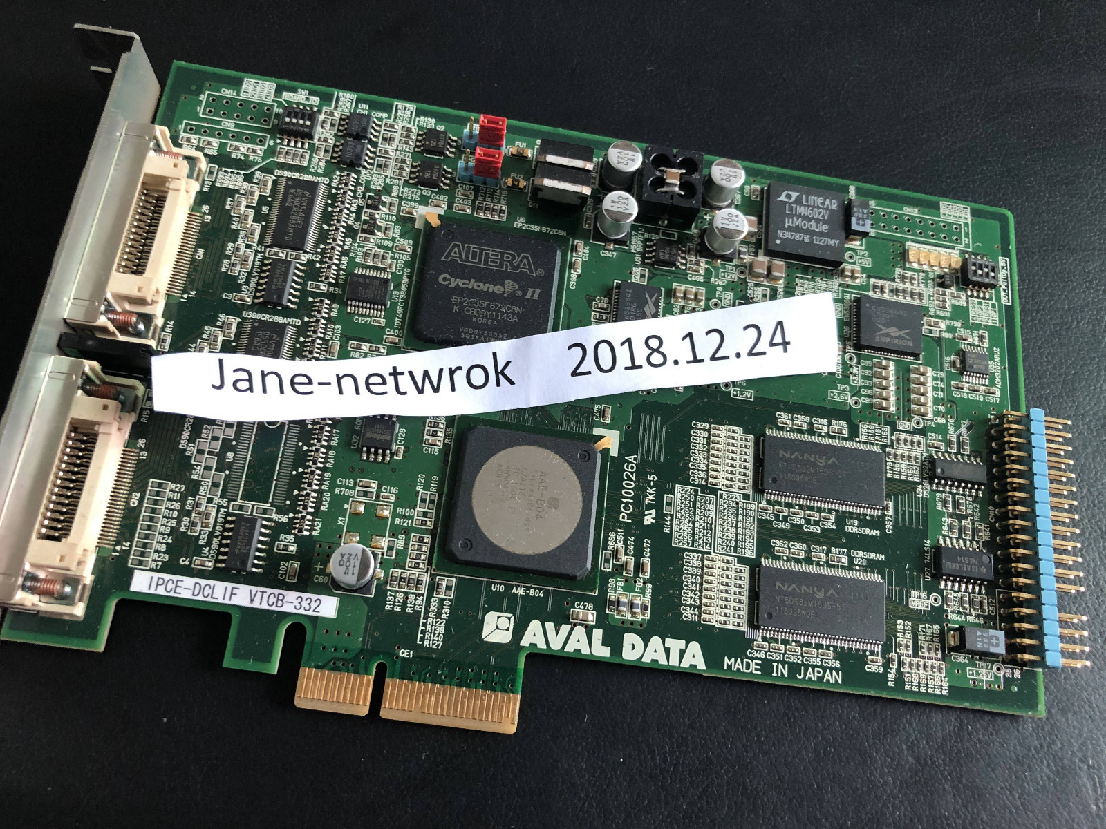 1PC USED AVAL DATA IPCE-DCLIF VTCB-332 (DHL or Fedex 90days Warranty ...