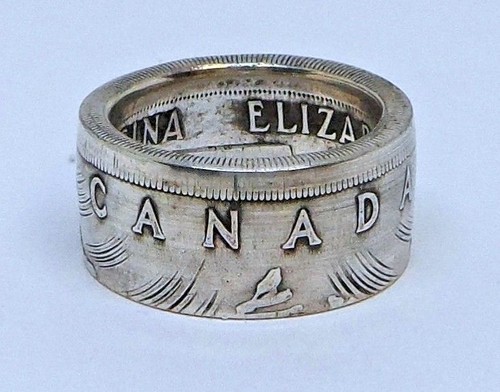 Coin Ring hand made from Canadian Silver Dollar from Canada | eBay