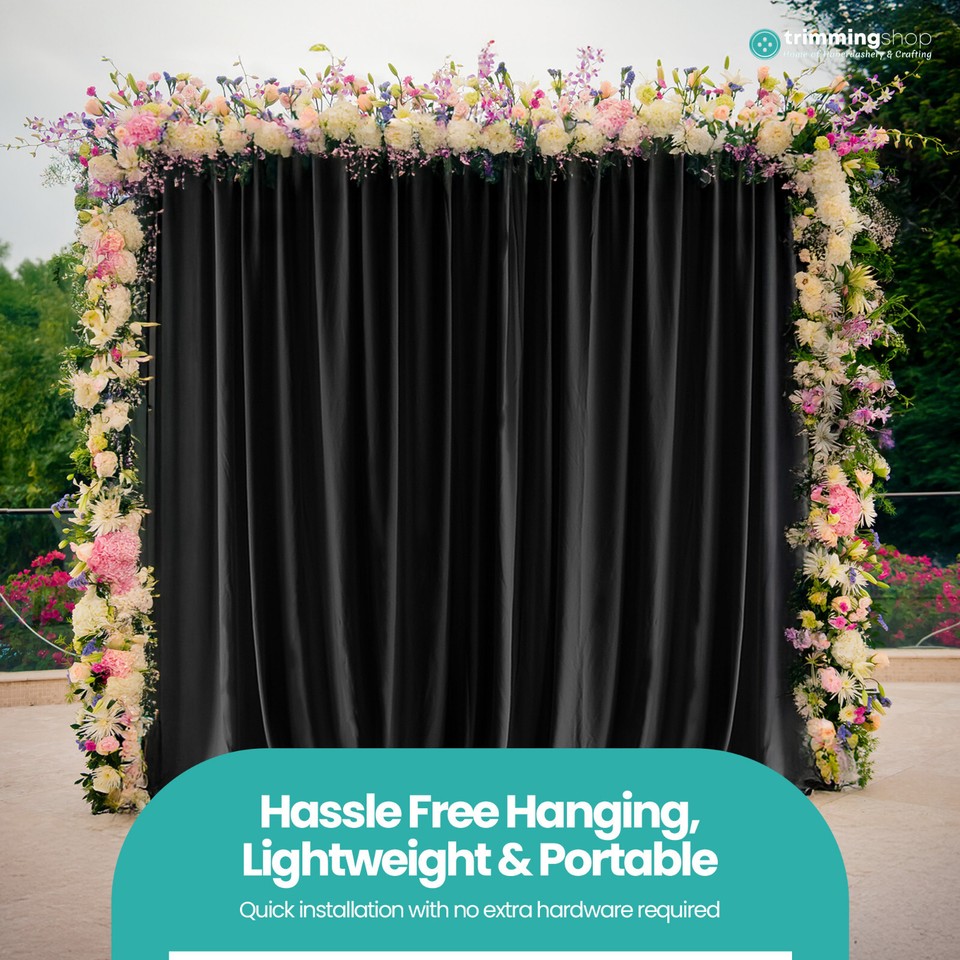 Backdrop Curtains Stretchable Fabric Wedding Stage Photography ...