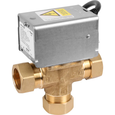 Honeywell 3 Port Motorised Mid Position Zone Valve 22 mm | V4073A1039/U ...