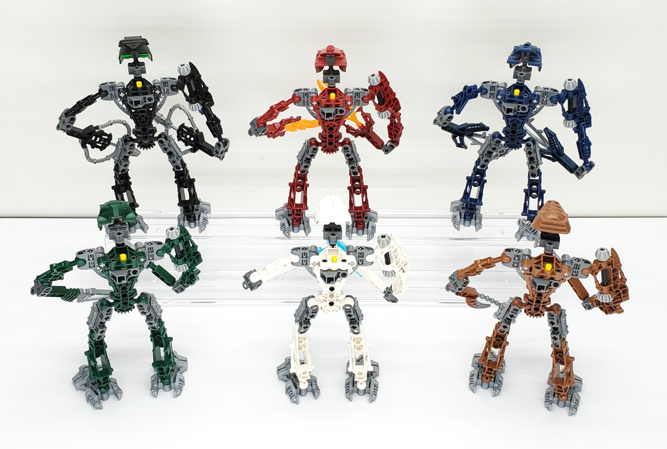 LEGO Bionicle - Toa Hordika Set - 100% Complete - 8736 8737 8738 8739 ...