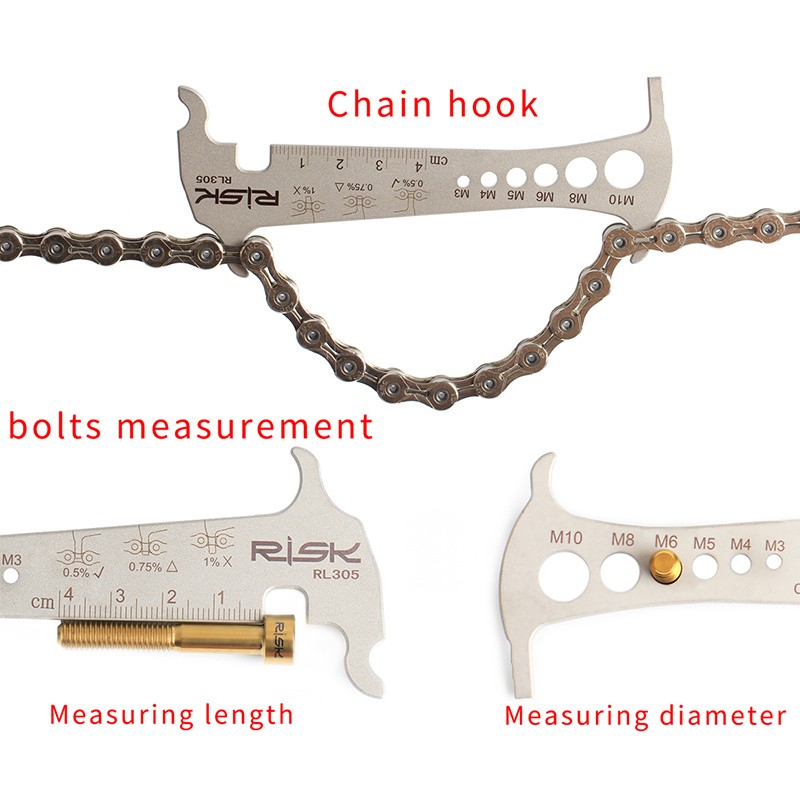 Chain Checker Chains Gauge Measurement MTB Bike Chain Wear Indicator ...