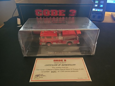 Code 3 FDNY Engine Co. E-290 "Rapid Water" (12336) | eBay