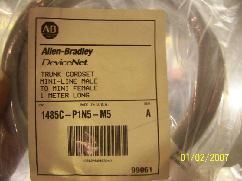 ALLEN BRADLEY THICK DEVICENET CABLE PN: 1485C-P1N5-M5 | eBay