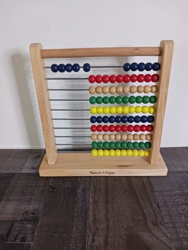 Melissa & Doug Abacus- Classic Wooden Educational Counting Toy With 100 ...