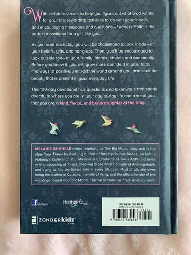 Fearless Faith : 100 Devotions for Girls by Melanie Shankle (2018 ...