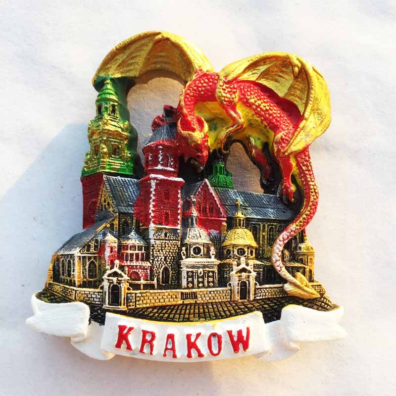 The Largest Industrial City In Southern Poland Krakow Fridge Magnets ...