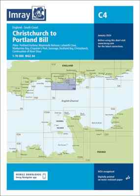 Imray C4 Christchurch to Portland Bill Chart 2024 1:70000 | eBay UK
