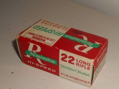 Remington Hi-Speed 50 RIM Fire Cartridges 22 Long Rife Empty Box | eBay